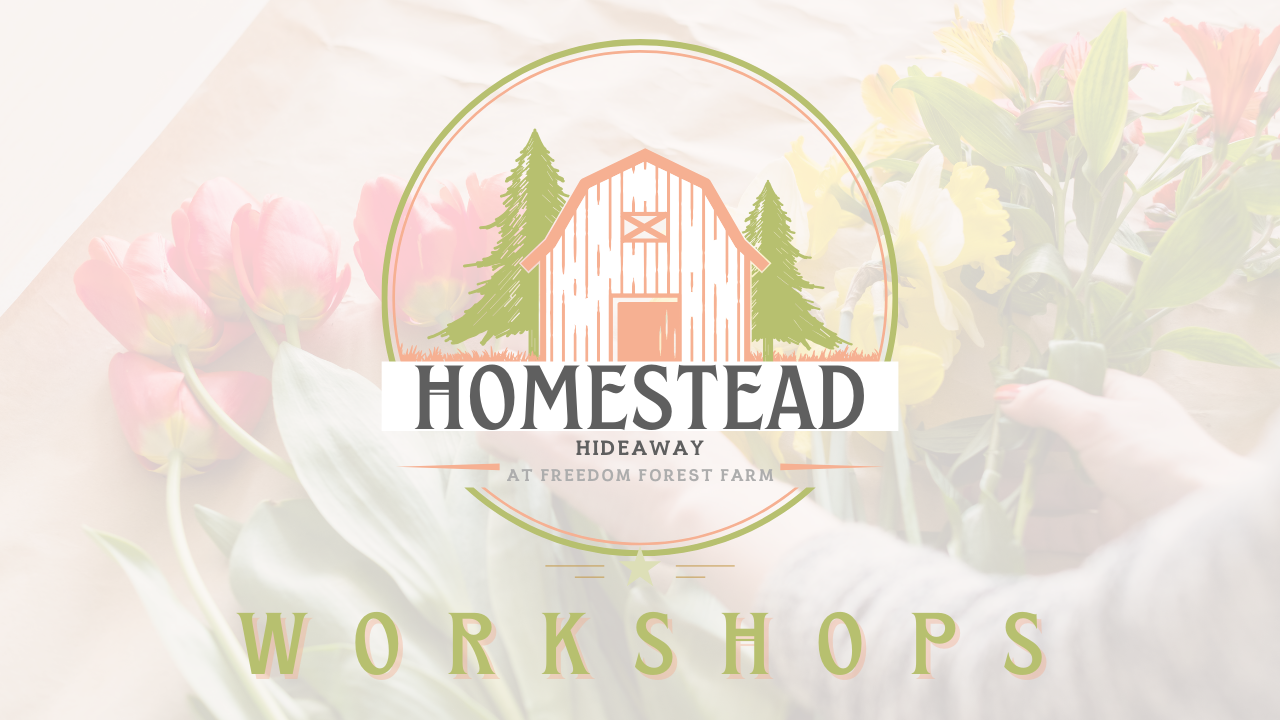 Homesteading Workshops at the Homestead Hideaway! - Freedom Forest Farm